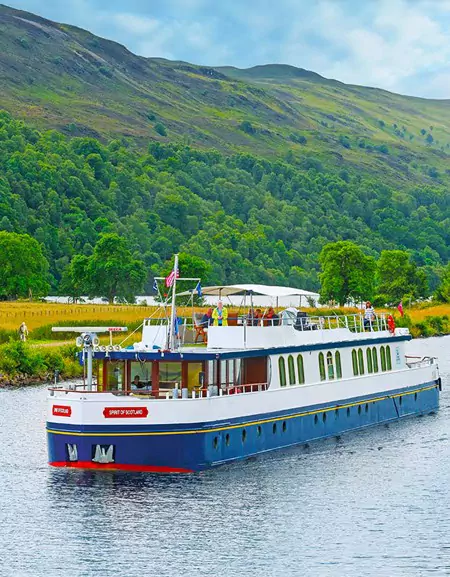The Spirit of Scotland cruises on the lochs, rivers and canals