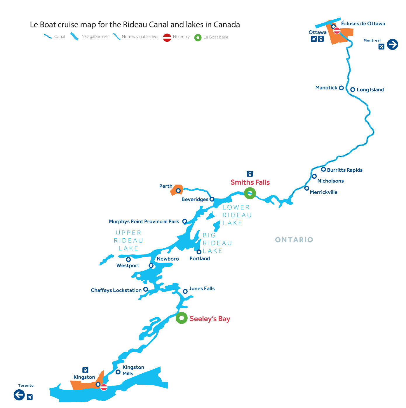 Cruise on the Rideau Canal in Canada