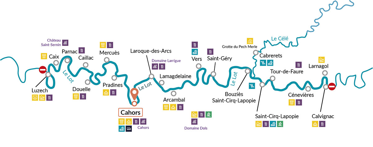 Nicols cruise routes for The River Lot
